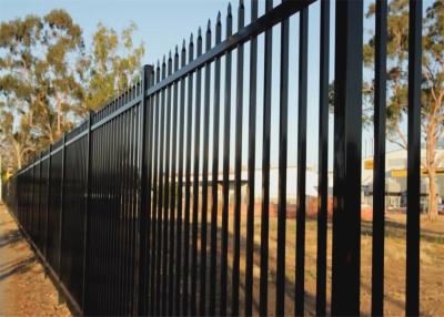 China Diplomat Fencing Panels 1800mm x 2350mm Crimped Spear 25mm picket for sale