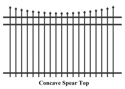 China Spear Top fixed fence panel 1.2mx2.4m galvanized steel Black/cream colour for sale