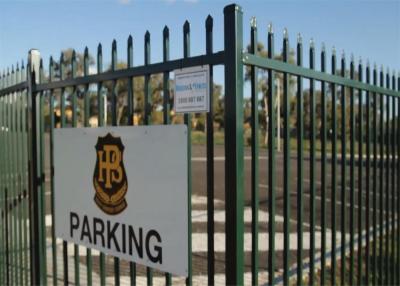 China powder coated zinc Steel picket Fence for sale