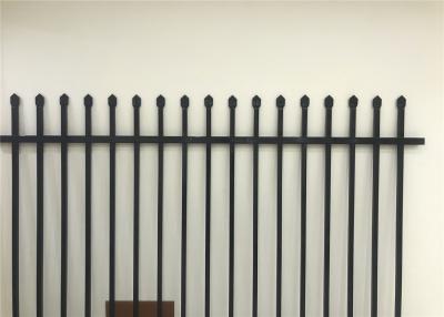 China 2100mm x 2400mm Width Galvanized Steel Spear Top Garrison Fence Panels/Steel Picket Fencing for sale