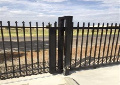 China 2100mm*2400mm security garrison fencing panels rail 40mm*40mm x 1.60mm thick flat square top for sale