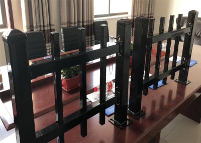 China flat top tubular steel fence panels for the pool, stain black INTERPON powder 1200mm x 2500mm for sale
