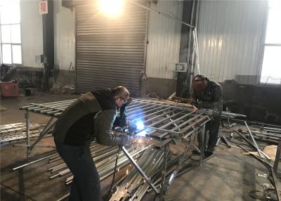 China Flat Top Tubular Steel Fence for sale