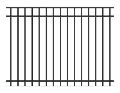 China Diplomat Security Fence Panels 2.1m*2.4m powder coated black INTERPON for sale