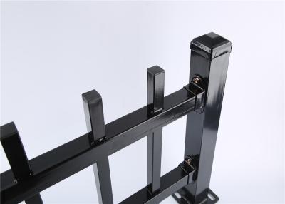 China Diplomat Fencing Panels 45mm rail thickness 1.60mm powder coated black for sale