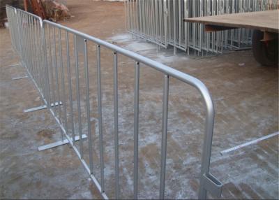 China ISO 9001 Crowd Control Barrier Hot Dipped Galvanized 35mm tube wall thick 1.1mm Pedestrian Barriers for sale