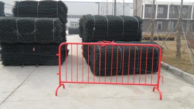 China powder coated steel crowd control barrier for sale