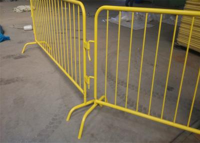 China Bridge Design 35mm outer tubing crowd control barriers 1090mm*2500mm upright 16mm hot dipped galvanized for sale