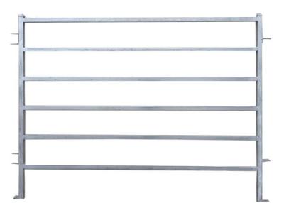 China 1.8M x 2.1M Heavy Duty Portable Cattle Yard Panel 5 Oval Bars 2.5mm Thick for sale
