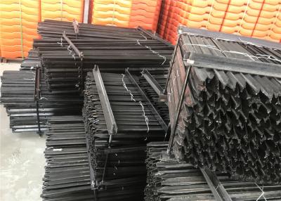 China 1.8m black bitumen coated heavy duty Y post star pickets for sale