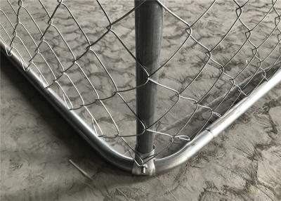 China chain link/cyclone /hurrican dog kennel fencing 4'x6' x 10' chain mesh fabric 50mm x 50mm for sale