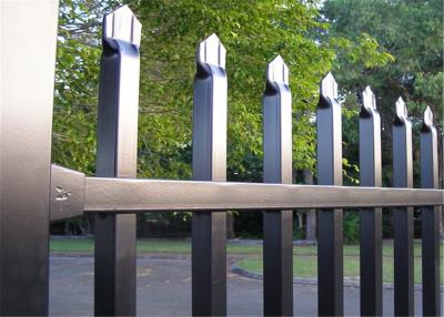 China Diplomat Security steel Fence 1.2m*2.4m Tubing SHS38mm rails Yellow color for sale