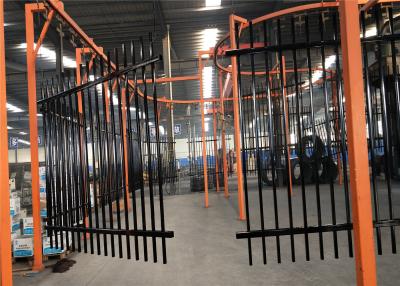China Cheap 2400mm Width Galvanized Steel Spear Top Garrison Fence Panel/Steel Picket Fencing for sale