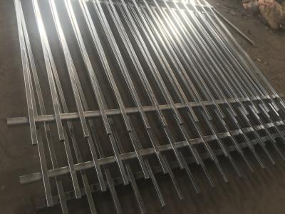 China Hercules Fence Panels 45° Mitre 1800mm height 2450mm Steel Picket Fence Interpon coated 80 microns minimum powder for sale