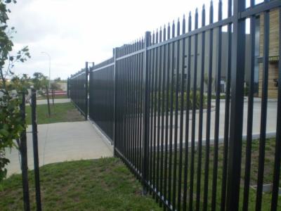 China Garden using Spear top 1.8m(H)x2.4m(W) Hercules Security Fencing Stain any INTERPON colour Powder for sale