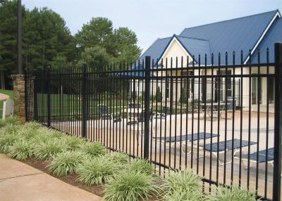China 1800mm*2350mm width tubular Hercules fencing panels, garrison panels rail 50mm*50mm*1.6 thick for commercial building for sale