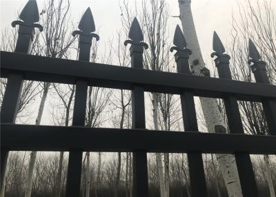 China garrison security fencing 2100mm x 2400mm stain black interpon powder 80 microns thick for sale