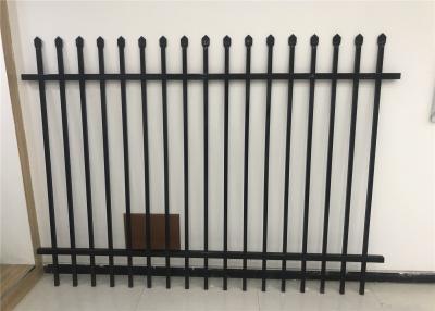 China Aluminium or steel tubes then Akzo Nobel powder coated Diplomat Tubular Fencing Panels for sale