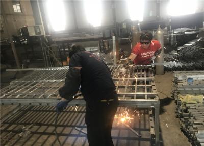 China Steel Tubular Fence Panels 6'x10' and 4'x10' 40mm rails wall thickness 16ga for sale