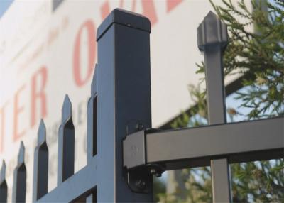 China The Secura Top tubular Powder Coated Steel Garrison Security Fencing for sale