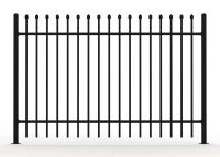 China 1500mm High X 2400mm Wide 2 Horizontal Rails 40X40X2.0 16 upright picket 25X25X1.6	 	2 for sale