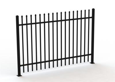 China Heavy-Duty School Fence1800mm High X 2400mm Wide 2 rails	40X40X2.5mm wall thick upright	25X25X2.0	powder coated for sale