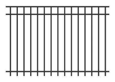 China Heavy Duty 2100mm High X 2400mm Wide	40X40X2.5	25X25X2.0	 picket for sale