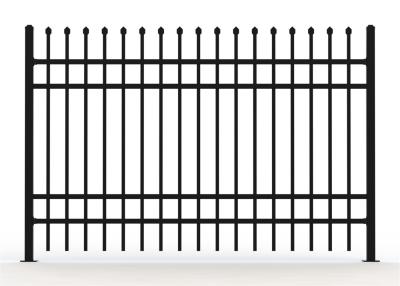 China Metal wrought iron steel fence panels for sale