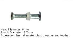 China Non - Corrosive Powers Drive Pins Mechanical  Red Head Fasteners  52-56 HRC for sale