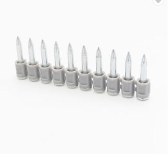 China Dnc Drive Shot Pins Concrete Stainless Steel With Plastic Strip Smooth Shank for sale