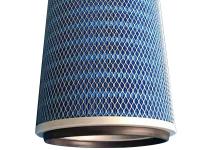 China Polyester 95% Industrial Dust Collector Hepa Cartridge Filter 3 Micron for sale