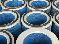 China Polyester 95% Industrial Dust Collector Hepa Cartridge Filter 3 Micron for sale