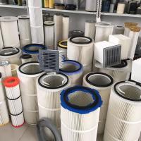 China Polyester Superfine Industrial Dust Collector Cartridge Filters 0.3um for sale