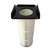 China 30 Micron Pleated Filter Cartridge Glass Fiber 95% Cleaner Dust Removal Filter for sale