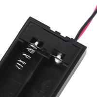 China ABS Plastic 2xAAA Battery Holder Custom 3V Battery Box OEM ODM With ON / OFF Switch for sale