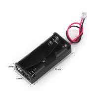 China PP 2 Cell Battery Holder RoHS Compliant AAA Cell Holder Black No Cover No Switch for sale