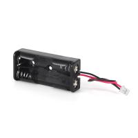 China PP 2 Cell Battery Holder RoHS Compliant AAA Cell Holder Black No Cover No Switch for sale