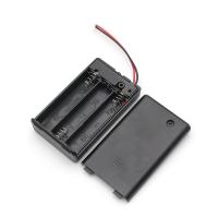 China Custom 3 Cell Battery Holder 4.5V AAA Battery Case Holder With Switch And Cover ABS Material for sale