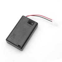 China Custom 3 Cell Battery Holder 4.5V AAA Battery Case Holder With Switch And Cover ABS Material for sale