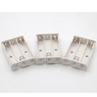 China White 3 AAA Battery Box PP AAA Battery Case With Switch Pin Mount for sale