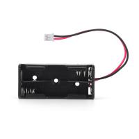 China Compact 2AAA Battery Holder Black AAA Batteries Box 3V With 150mm 26AWG Wire Leads No Cover for sale