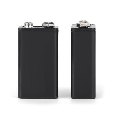 China OEM / ODM 9 Volt Battery Housing Black Empty Lithium Battery Case for sale