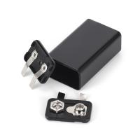 China OEM / ODM 9 Volt Battery Housing Black Empty Lithium Battery Case for sale