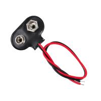 China RoHS Compliant 9V Battery Snap Connectors ODM 9V Battery Clip Connectors With Wire UL1007 26AWG 5.9 Inch for sale