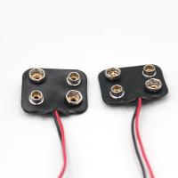 China Compact Dual 9V Battery Connector Customized 9V Parallel Connector With Leads for sale