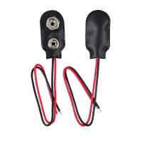 China T Type 9V Battery Connector Lightweight Battery Snap With 6 Inch / 15cm Wire Leads for sale