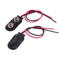China T Type 9V Battery Connector Lightweight Battery Snap With 6 Inch / 15cm Wire Leads for sale