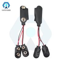 China 2*PP3 Battery Snap To PP9 Terminal Adapter Converter 9V For Old Classic Radio Portable Electronic Devices Repair Power Lead for sale