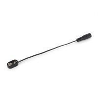 China ODM 9V Battery Snaps I Type 9 Volts Battery Clip With 15cm Wire Leads And DC 5.5 X 2.1mm Female Jack for sale