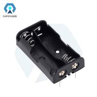 China OEM / ODM 2AA Battery Box Series Connection AA Batteries Holder With 2 PCB Pins for sale